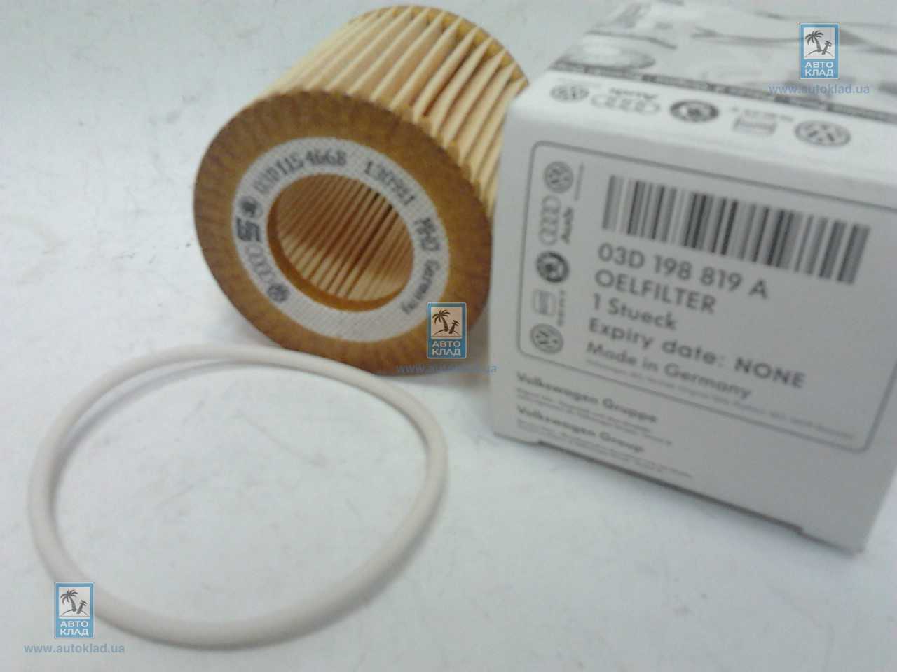 VAG 03D198819A Фильтр масляный | Аналоги для VAG 03D 198 819 A | Товар ...